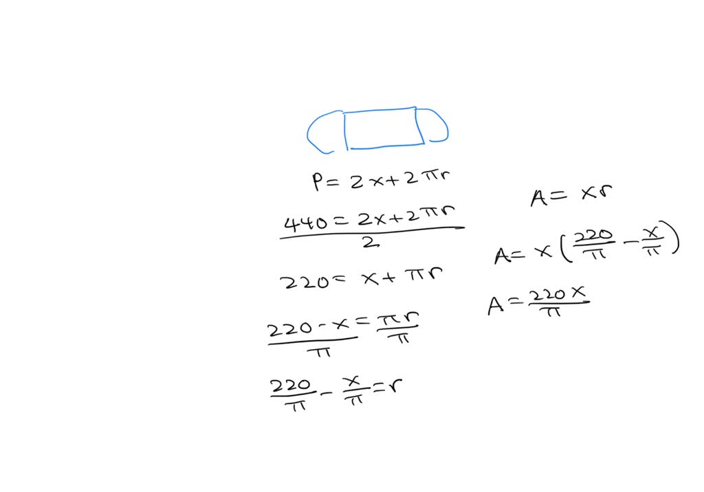 49. ATHLETICS: Athletic Fields A running track consists of a rectangle ...
