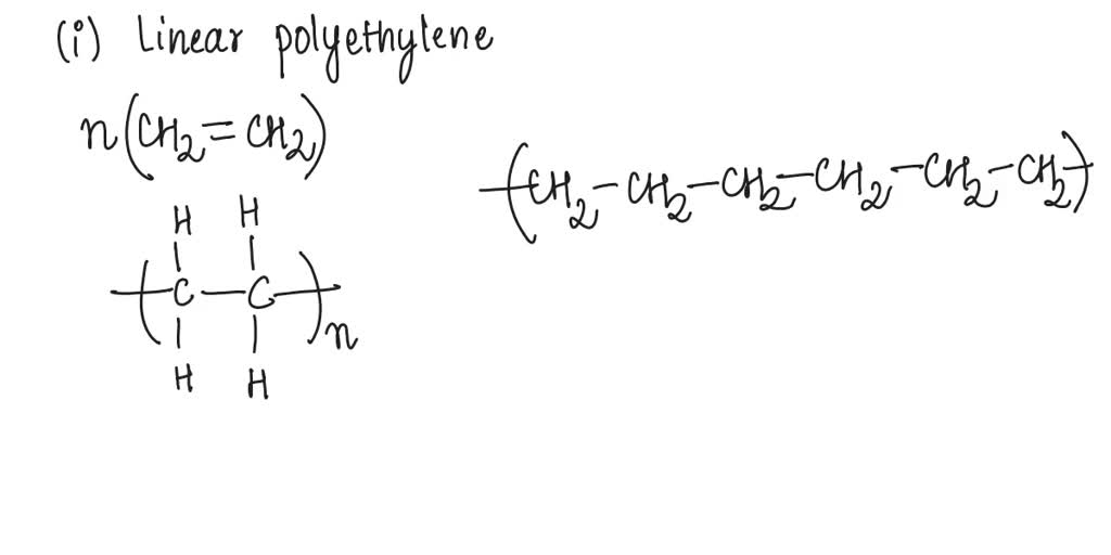 SOLVED: Given that the structural repeating units of polyethylene and ...