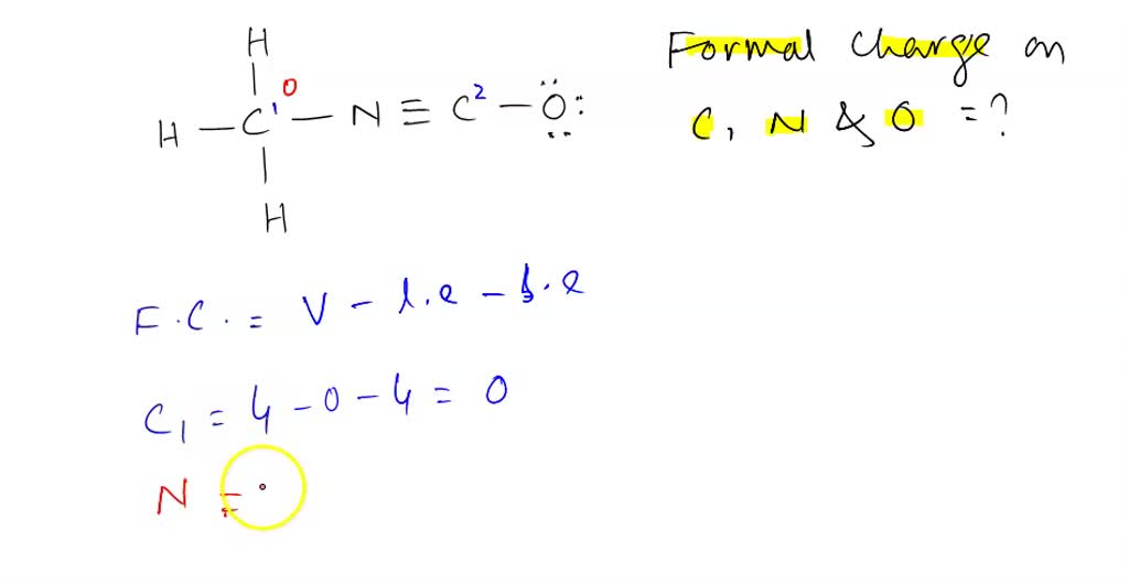 SOLVED: In the following compound, indicate the formal charge on all ...