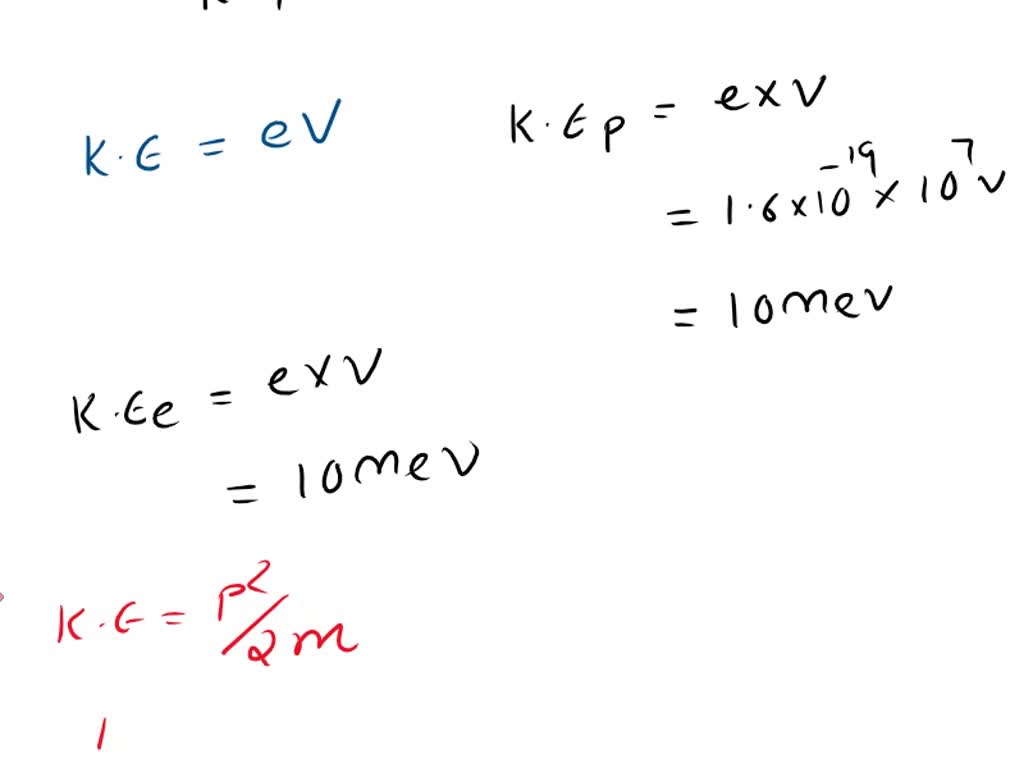 SOLVED: An electron and a proton are each accelerated through a ...