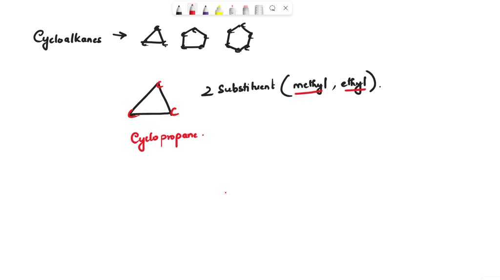 SOLVED: Draw the structure(s) of the cycloalkanes with molecular ...