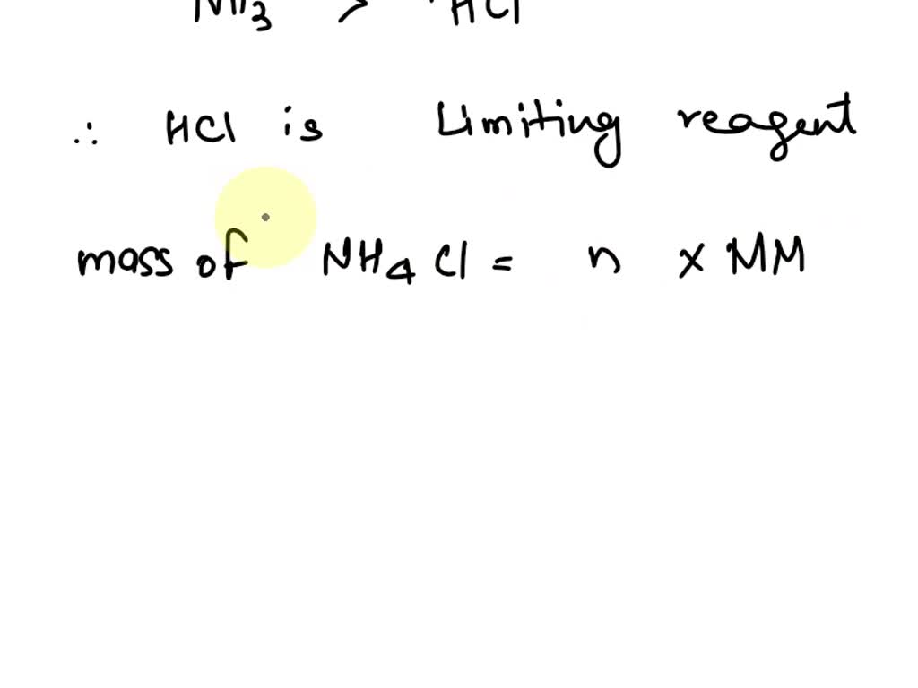 SOLVED: A buffer is created by combining 3.60 g of NH 3 with 4.88 g of HCl and diluting to a ...