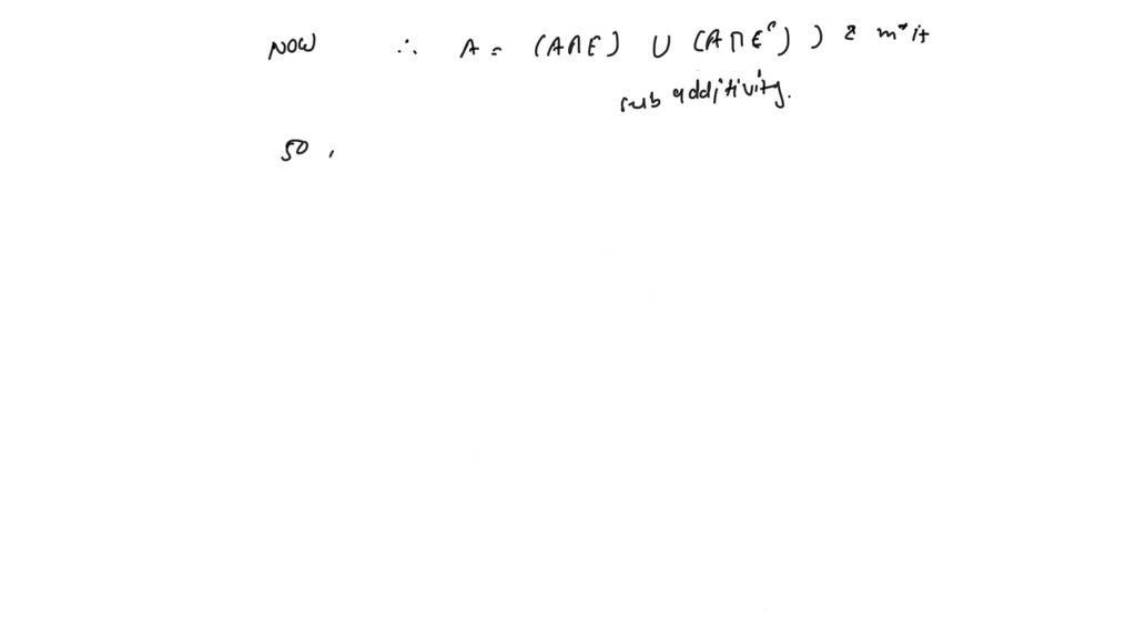 Solved Prove That Every Set Of Outer Measure Zero Is A Measurable Set