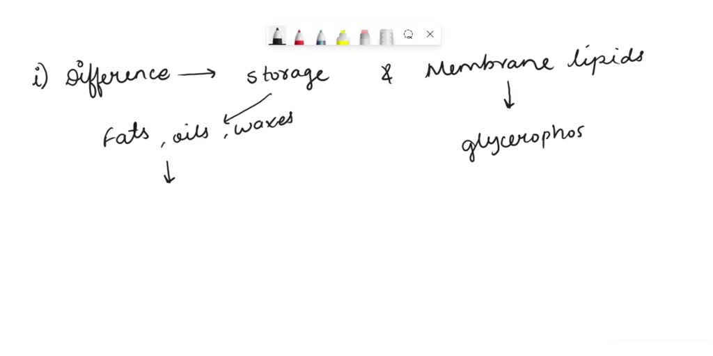 SOLVED: 2. What is the difference between storage lipids and membrane ...