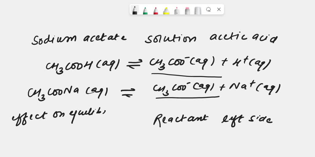 SOLVED: Texts: Consider the ionization of acetic acid, CH3COOH → CH3COO-(aq) + H+(aq). a. The ...