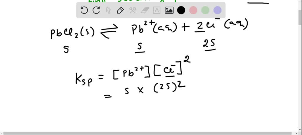SOLVED: Write out the equilibrium reaction that shows lead (II ...