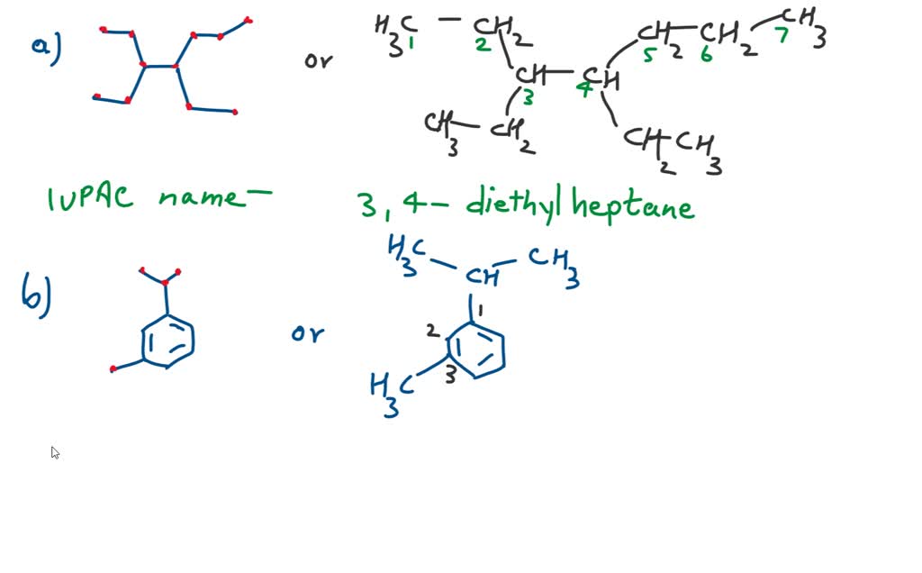 SOLVED: Question 11 (6 points) Saved Write the correct IUPAC name for each of the following ...