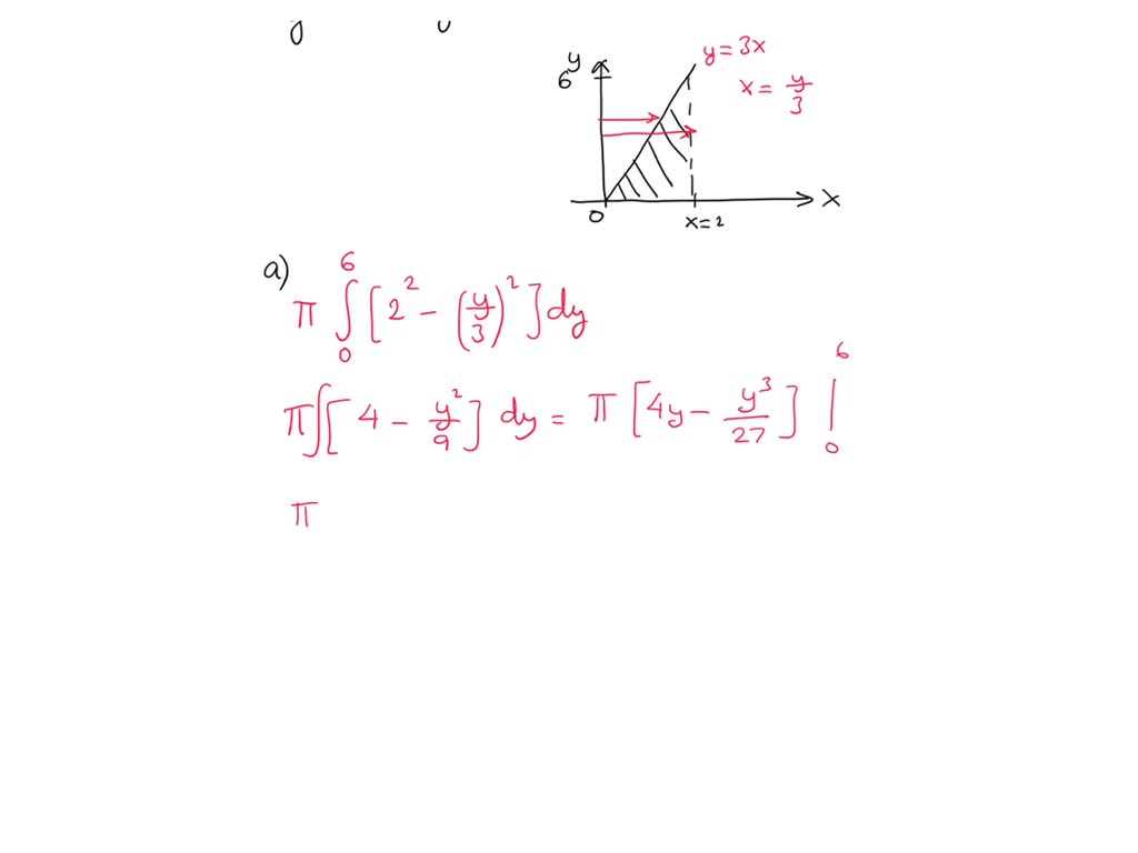 SOLVED: Let R be the region bounded by the curves y = 3x, y = 0 and x ... SOLVED: Let R be the region bounded by the curves y = 3x, y = 0 and x ...