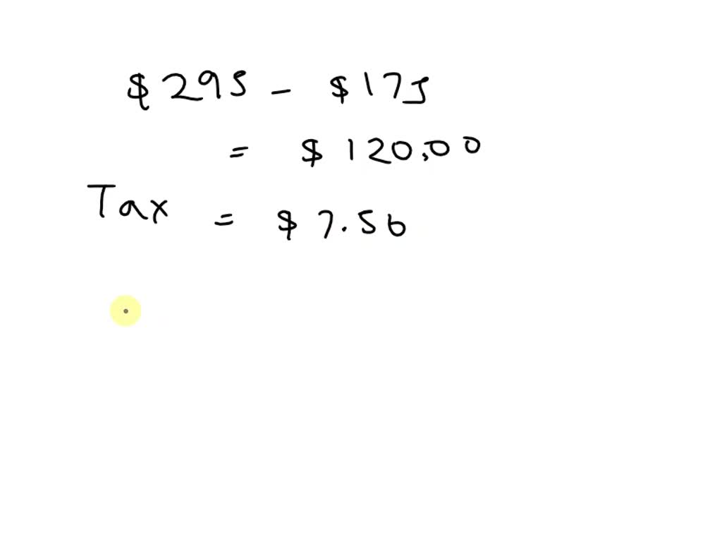 SOLVED: A state imposes sales tax on items of clothing that cost more ...