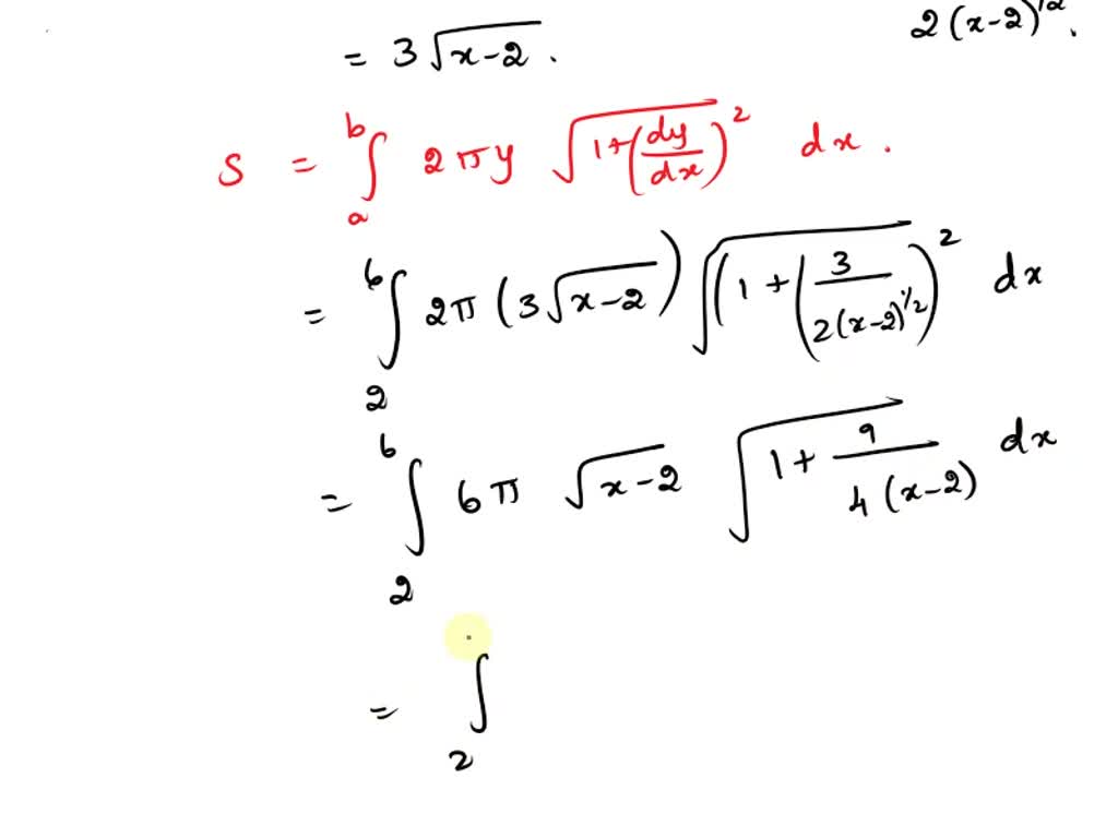 SOLVED: Find the exact area of the surface obtained by rotating the ...