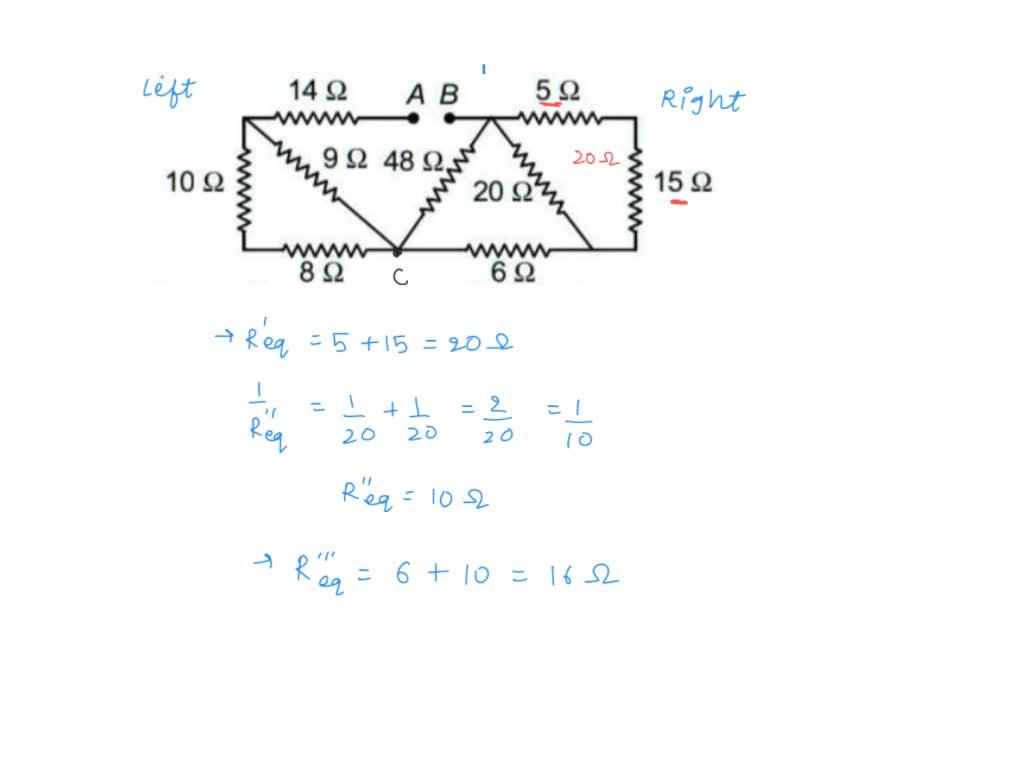 Find the equivalent resistance Rab as shown in the figure. Please explain how the third answer ...