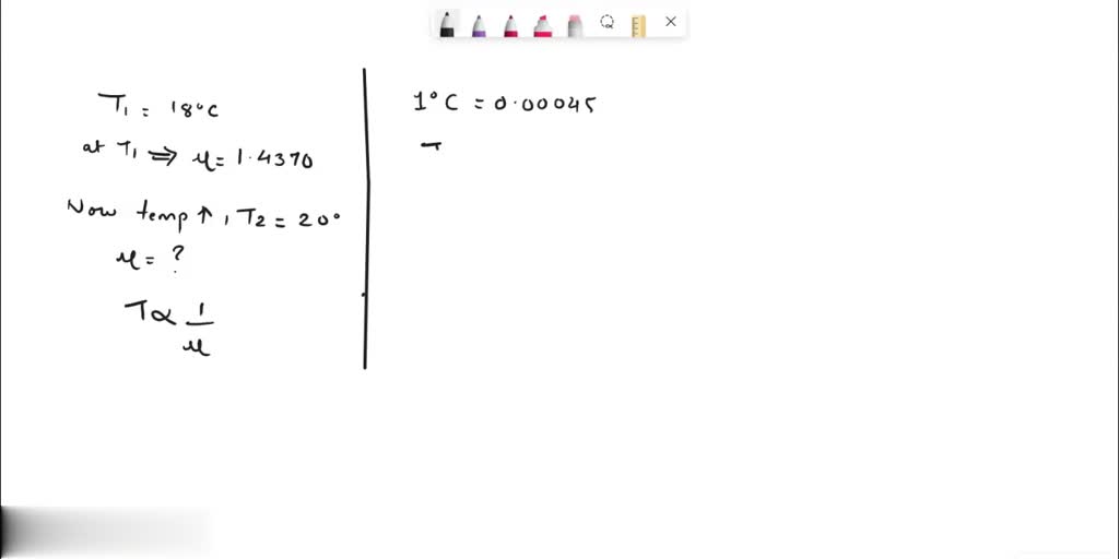 SOLVED: 3. (4pts) Refractive index reading is temperature dependent ... SOLVED: 3. (4pts) Refractive index reading is temperature dependent ...