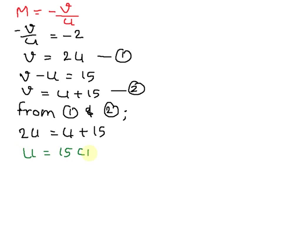 SOLVED: the distance between the object and its inverted image formed by a concave mirror is ...