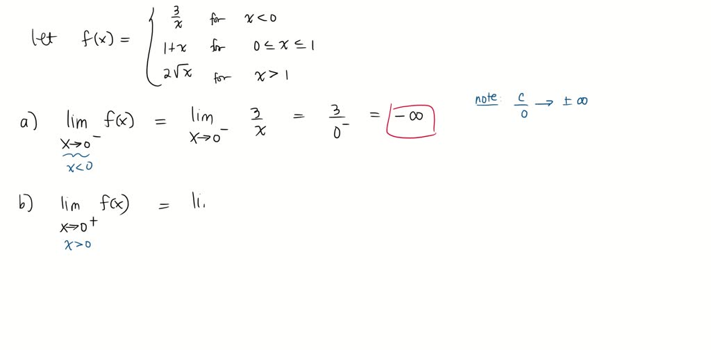 SOLVED: Evaluate the function for values of x that approach 1 from the ...