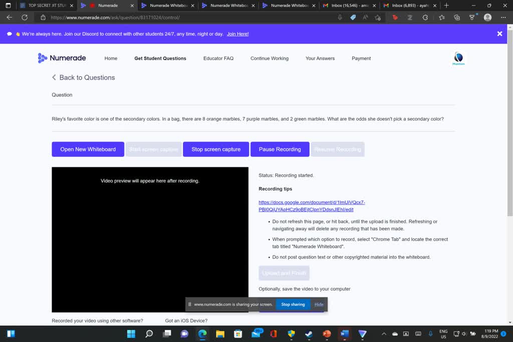SOLVED: Riley's favorite color is one of the secondary colors. In a bag ...