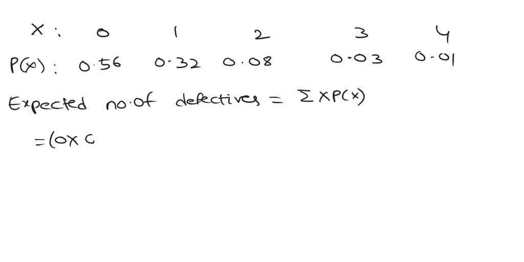 SOLVED: The following table gives the probability distribution of the ...