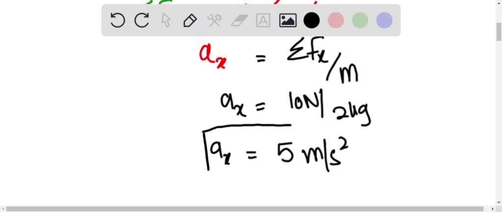 SOLVED: a horizontal force of 5 newton is applied to a 2kg block initially at rest on a rock ...