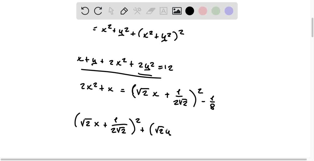 SOLVED: The plane x + y + 2z = 12 intersects the paraboloid z = x2 + y2 ...