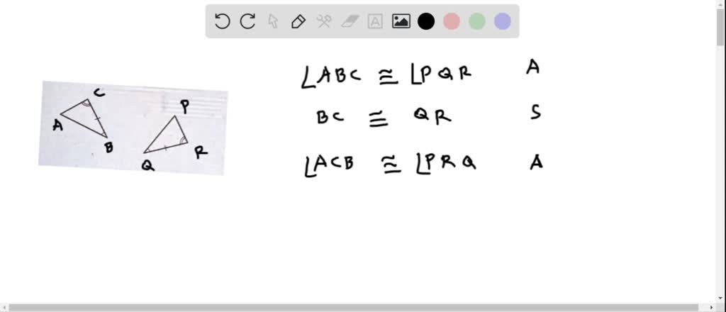 SOLVED: 'Determine the relationship between the two triangles and whether or not they can be ...