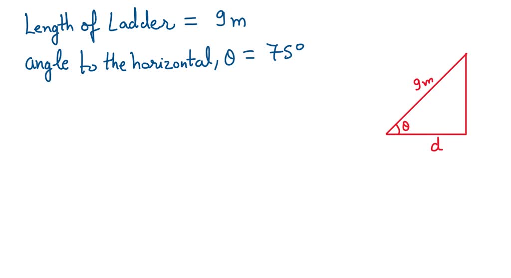 SOLVED: 'Problem 45) A 9.00 m long ladder leans against the side of ...