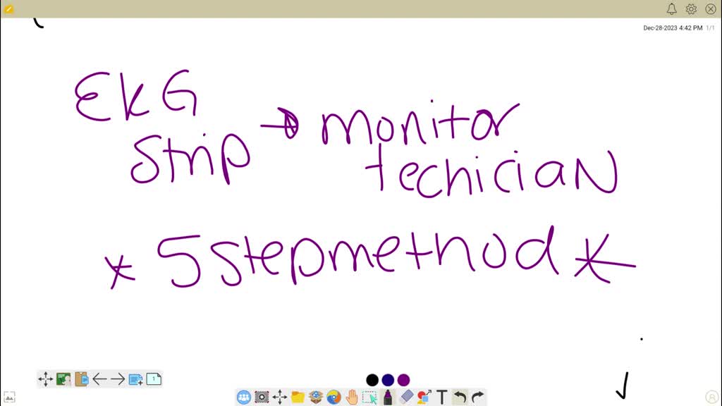 SOLVED: You receive the EKG strip from the Monitor Technician. It has ...