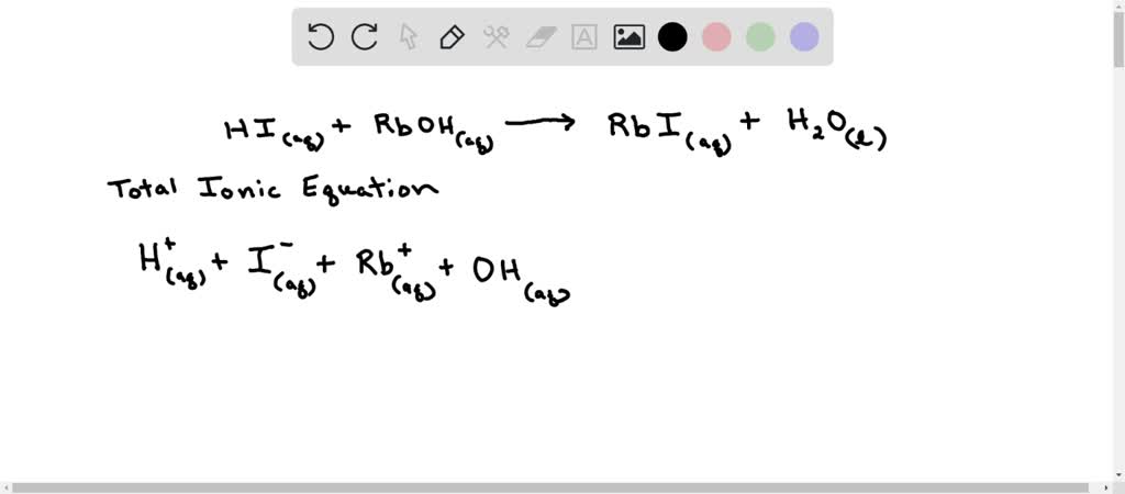 SOLVED: Write balanced complete ionic equation for the reaction HCl(aq ...