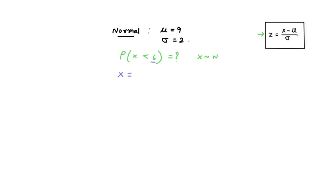 SOLVED: A normal distribution has μ = 9 and σ = 2. What is the ...
