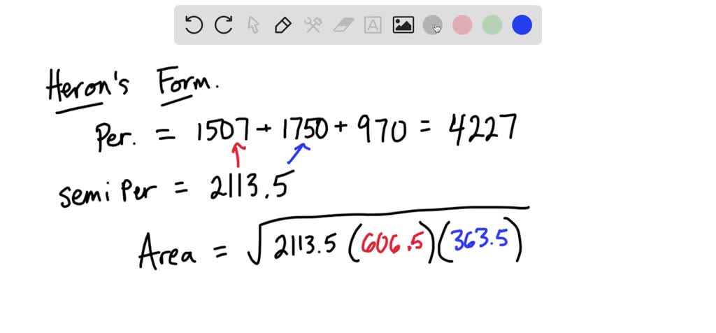 SOLVED: Determine the number of acres in a triangular parcel of land if ...