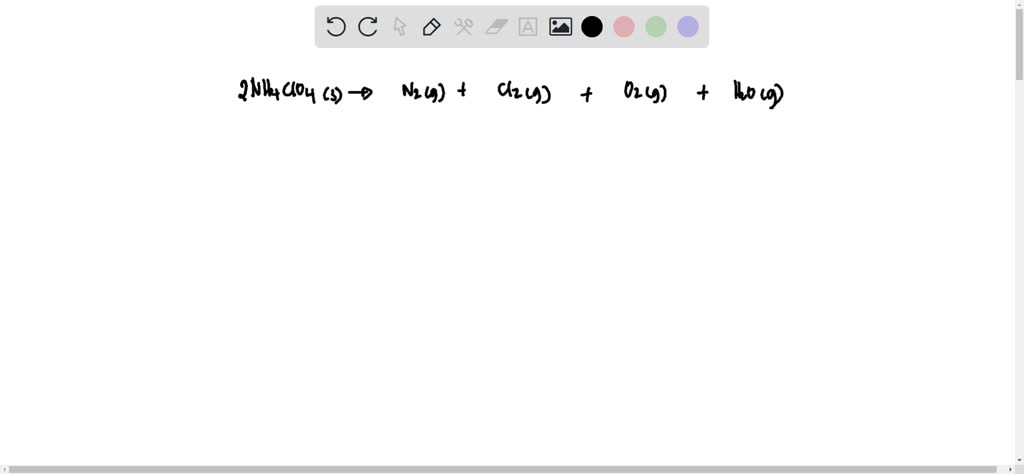 Ammonium perchlorate (NH4ClO4) is a powerful solid rocket fuel used in ...