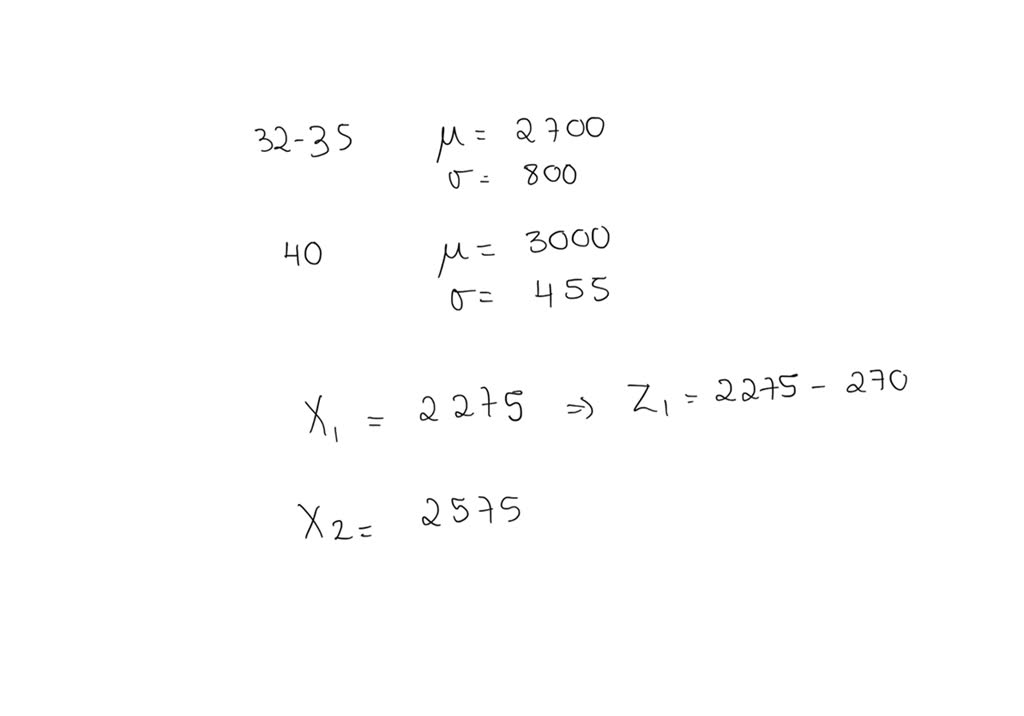 SOLVED: Suppose babies born after a gestation period of 32 to 35 weeks ...