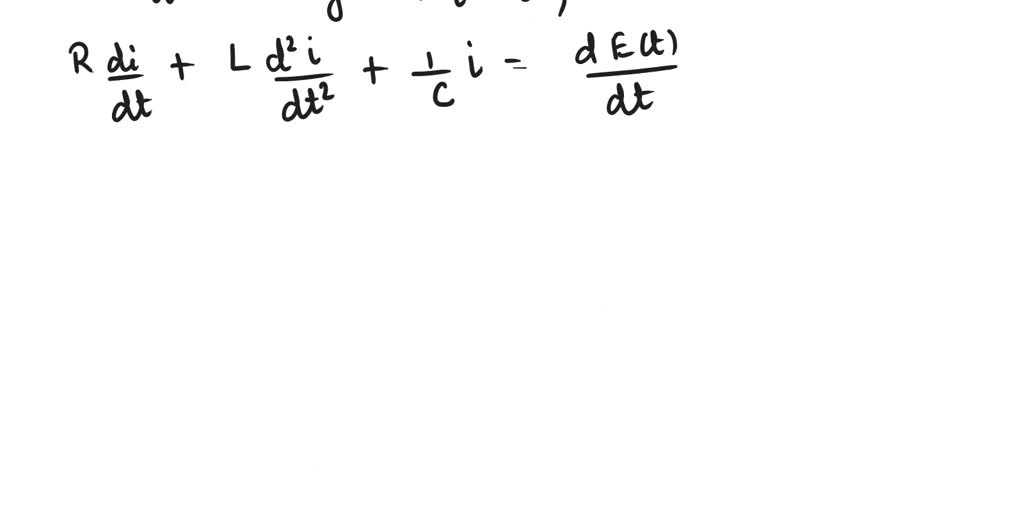 SOLVED: An RLC circuit consisting of a resistor (R), an inductor (L), and a capacitor (C) is ...