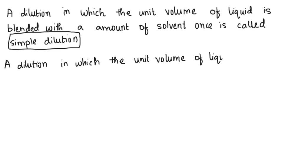 SOLVED: 3. What is the difference between a serial dilution and a ...