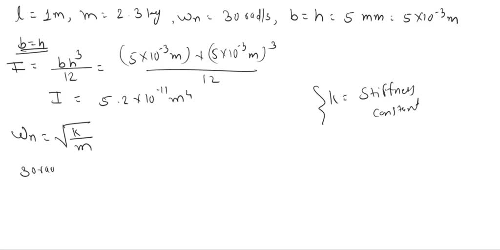 SOLVED: YOUNG MODULUS = 210000 MPa.DENSITY= 7850 kg/m3 Problem Statement: Determine the natural ...