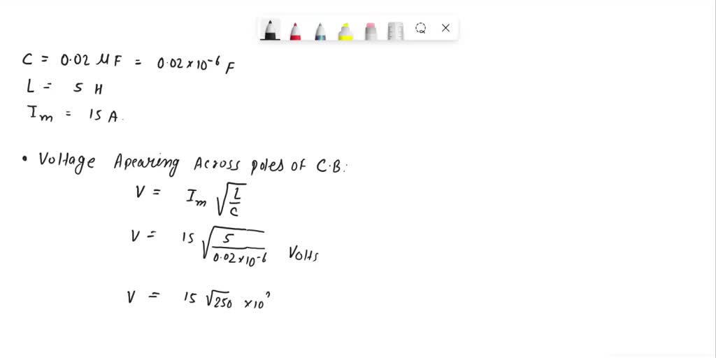 SOLVED: In a system of 132 kV, 3-phase system, the line-to-ground ...