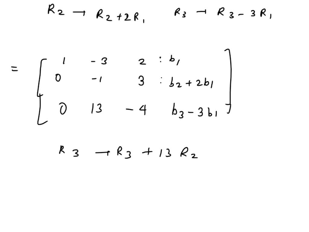 Solved Determine If The Equation Ax B Is Consistent For All Possible B1 B2 B3 If The
