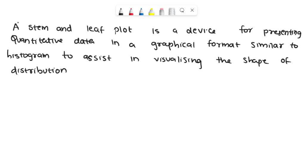 SOLVED: Construct a stem-and-leaf display for the following data. (Enter numbers from smallest ...