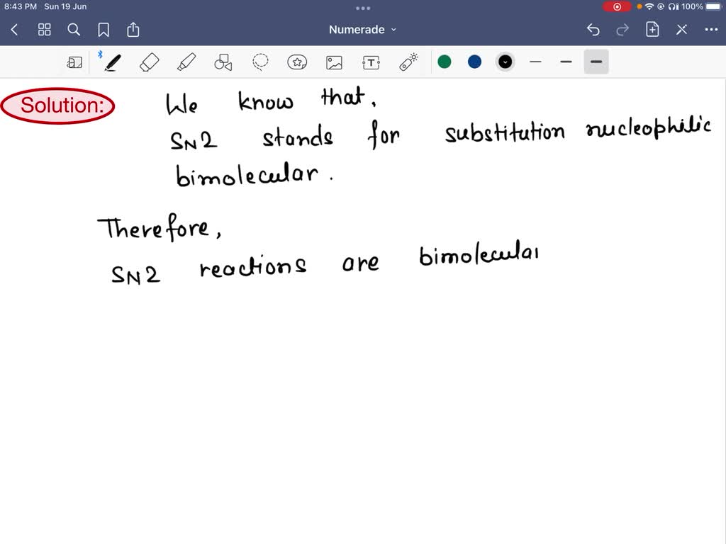 SOLVED: Question 30 (2 points) SN2 reactions are and have kinetics ...