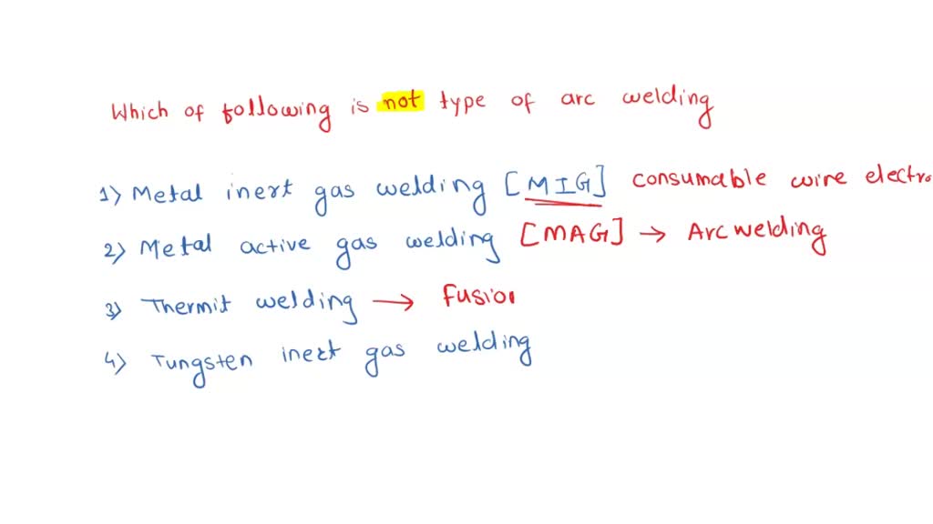 VIDEO solution: What type of welding process uses a non-consumable ...
