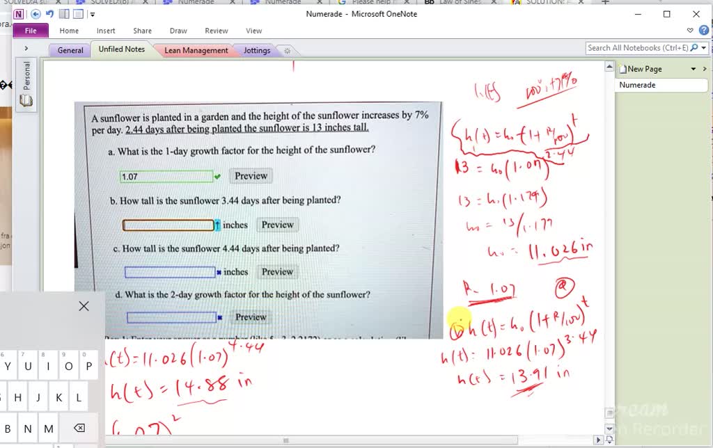 "Plz help me with this question Alice and Chloe are growing sunflowers ...