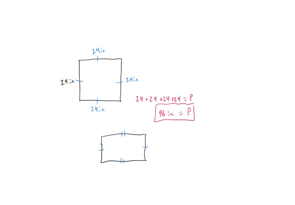 SOLVED: 11. A square picture frame has sides 24 inches long. What is ...
