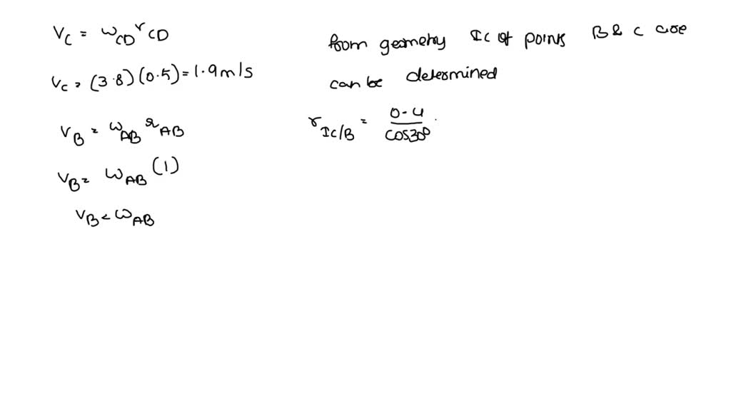 Solved Text Rod Cd Is Rotating With Angular Velocity Wcd Rad S Figure Part A Determine The