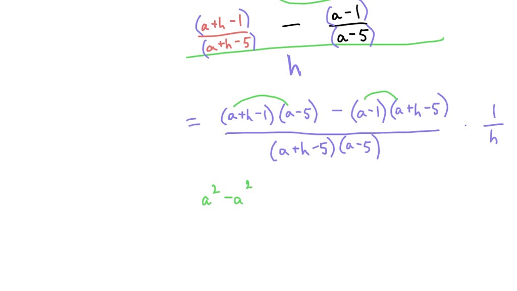 SOLVED: Given the function f(a) Calculate the following values f(e) f(a + h) f(a + h) f(a) h