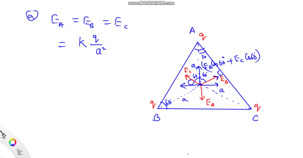 SOLVED: Three identical point charges +q form an equilateral triangle ...