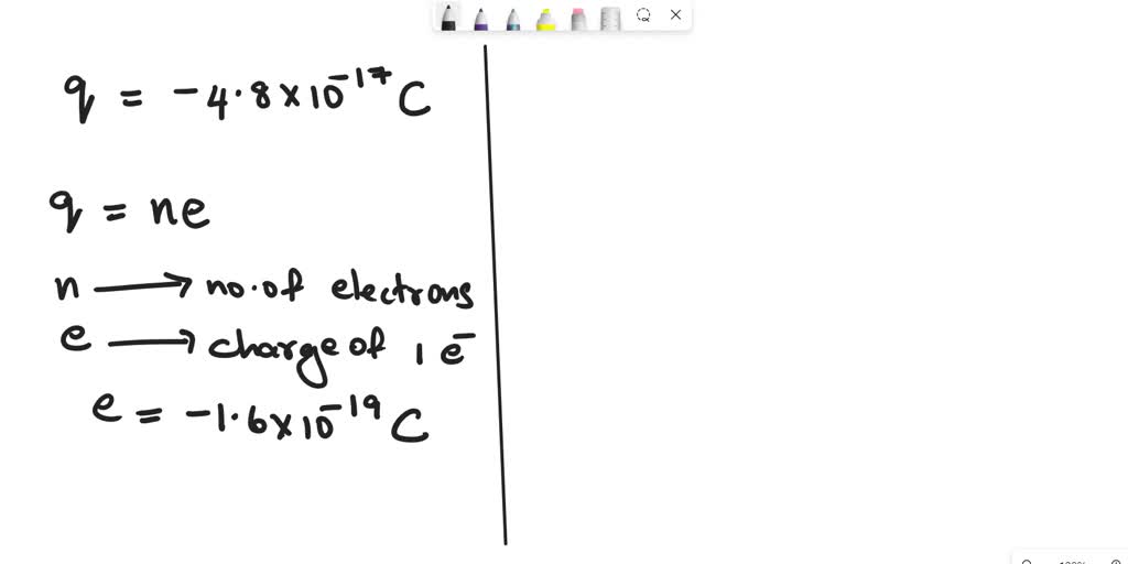 SOLVED: A conductor has a negative charge of 4.8Ã—10^-17 coulombs. How ...