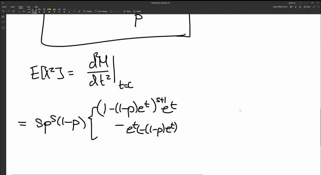 SOLVED: Derive the Moment Generating Function for the Negative Binomial ... SOLVED: Derive the Moment Generating Function for the Negative Binomial ...