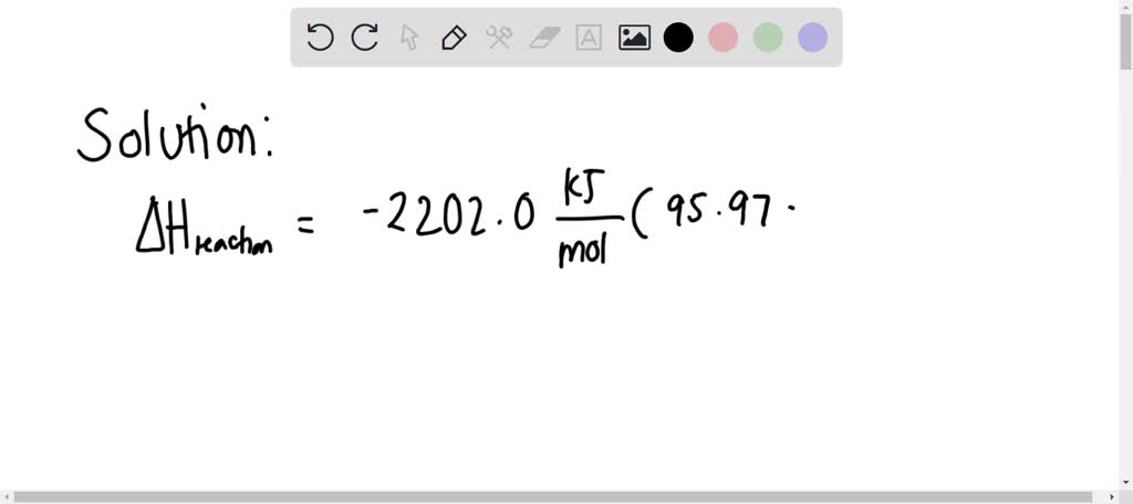 SOLVED: (20 points) Standard reaction enthalpies for the hydrogenation ...