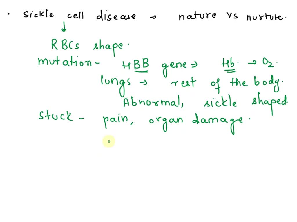 SOLVED: Sickle Cell Disease Does Sickle cell disease has any influence ...