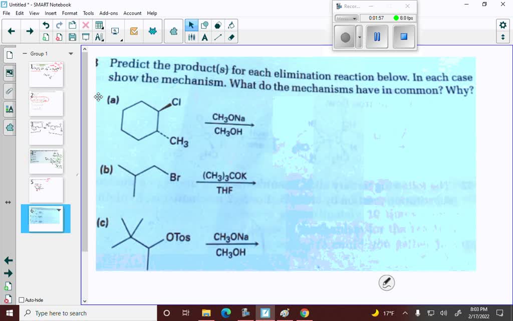 SOLVED: 10 points Save Answer Elimination Reaction Mechanisms: Identify the elimination reaction ...