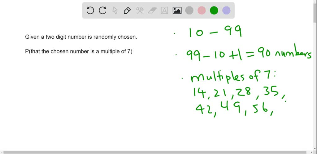 SOLVED: 11. A two-digit number is chosen randomly. What is the probability that it is divisible ...