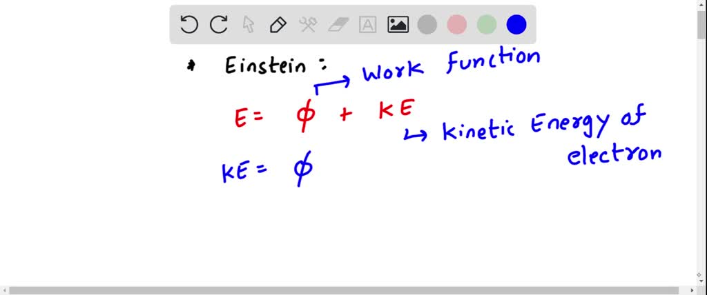 SOLVED: The maximum kinetic energy of the photoelectron emitted by the ...